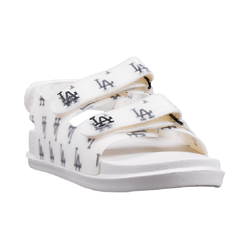 MLB LA Dodgers Monogram Chunky Sandal White | HM8Store