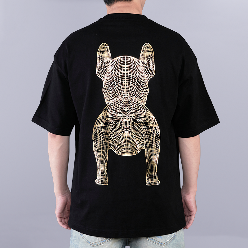 Life Work Gold Big Radog Tee Black | HM8Store