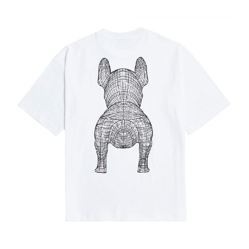 Life Work Black Big Radog Tee White | HM8Store