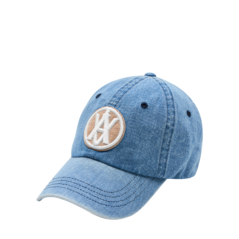 ADLV x Lisa A Logo Emblem Patch Denim Cap Blue | HM8Store